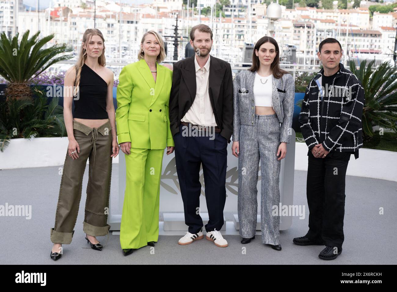 Cannes, France. 16th May, 2024. Tessa Hoder, Trine Dyrholm, Magnus von ...
