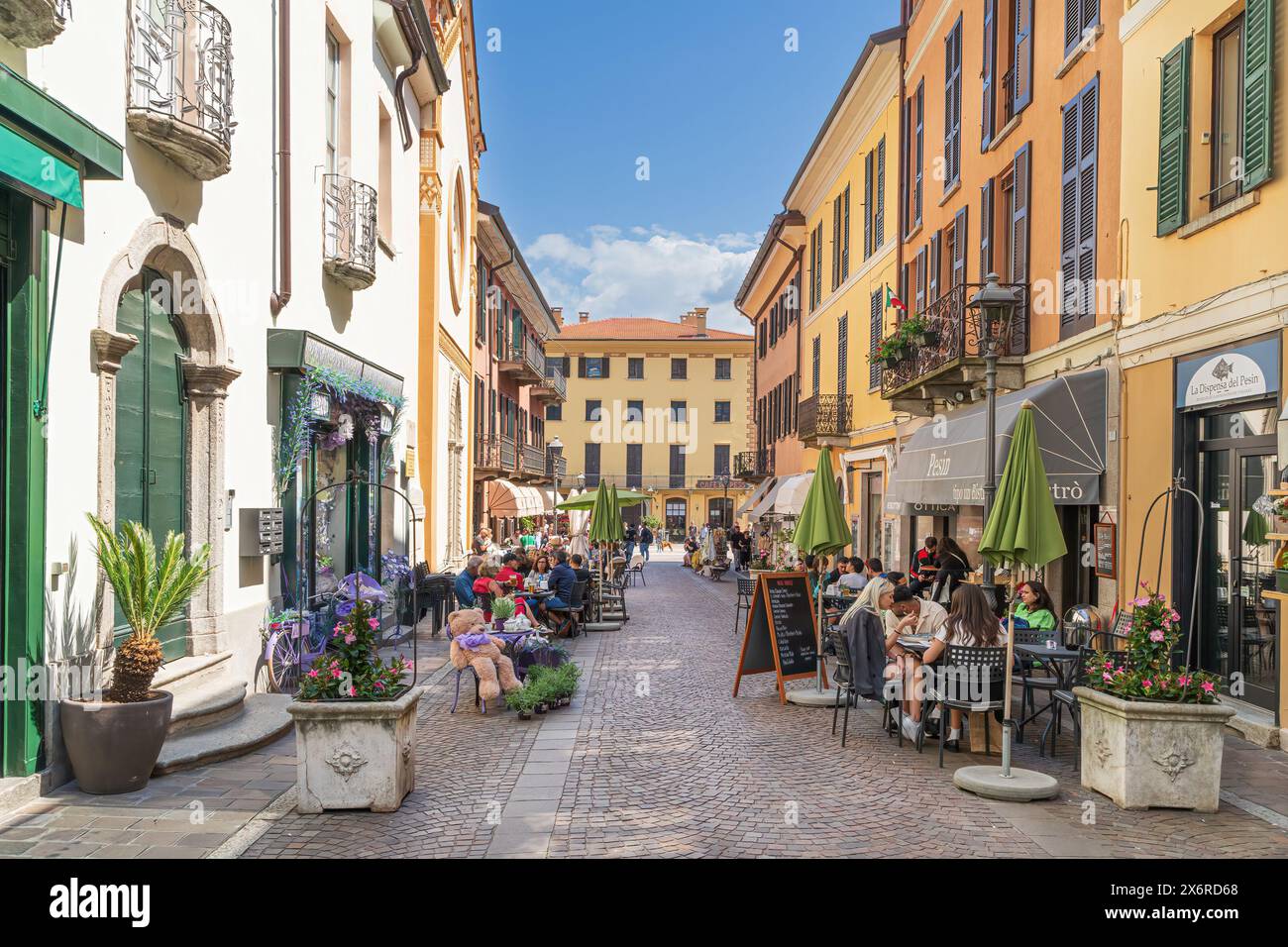 Mennagio town on Lake Como in Italy Stock Photo - Alamy