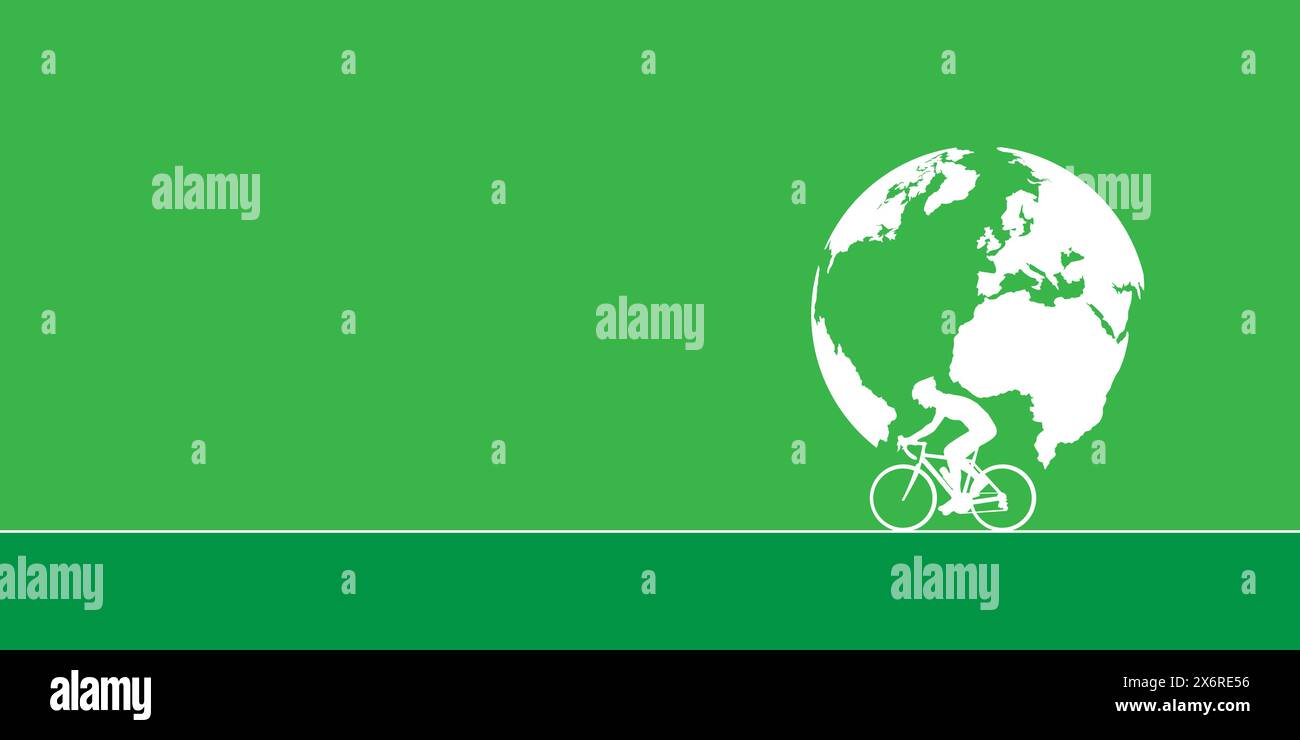 World Bicycle Day creative unique green natural environmental eco ...