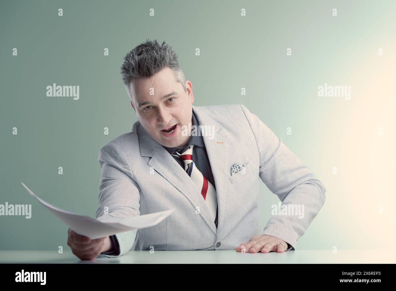 Gestures energetically hi-res stock photography and images - Alamy
