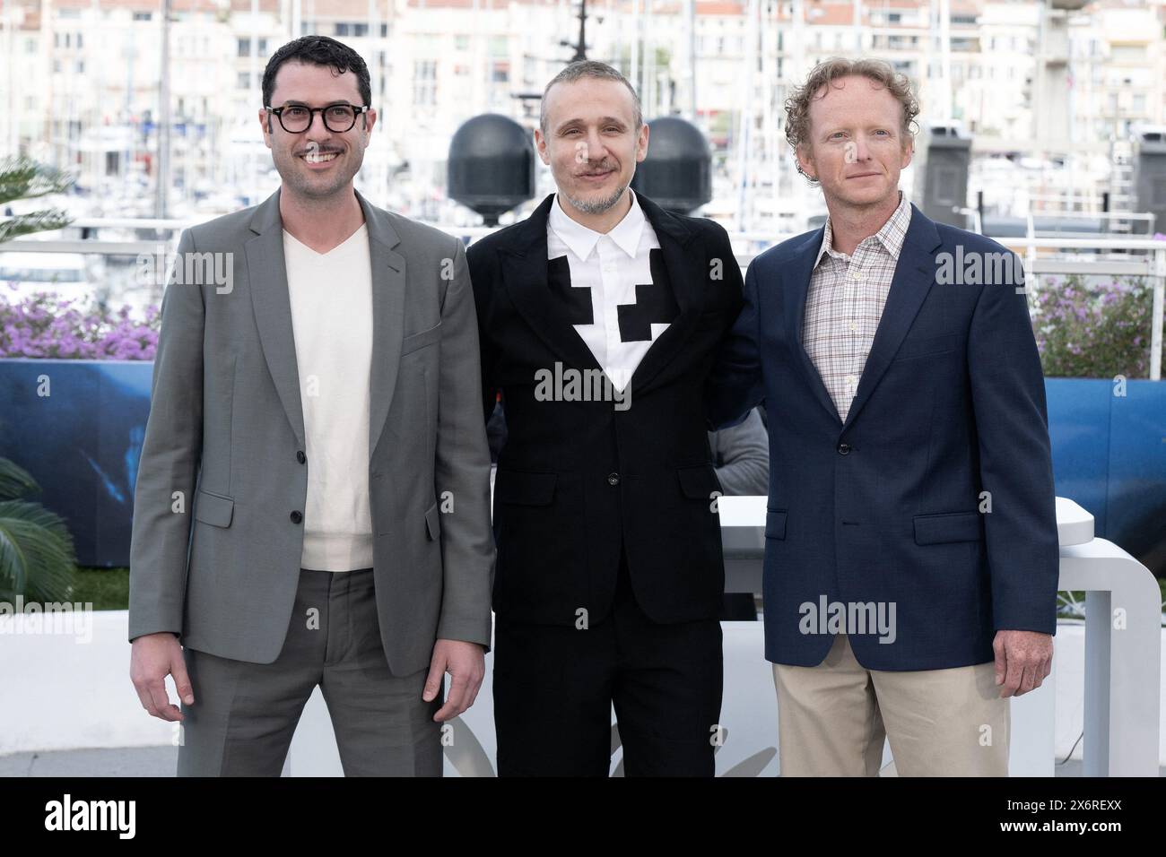 Cannes, France. 16th May, 2024. Rene Wachner-Solomon, Roberto Minervini and Jeremiah Knupp ...