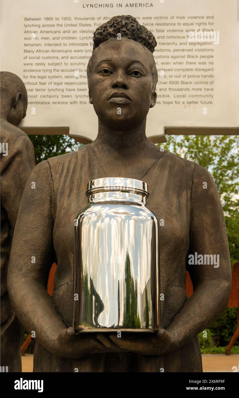 The National Memorial for Peace and Justice in Montgomery Alabama Stock ...