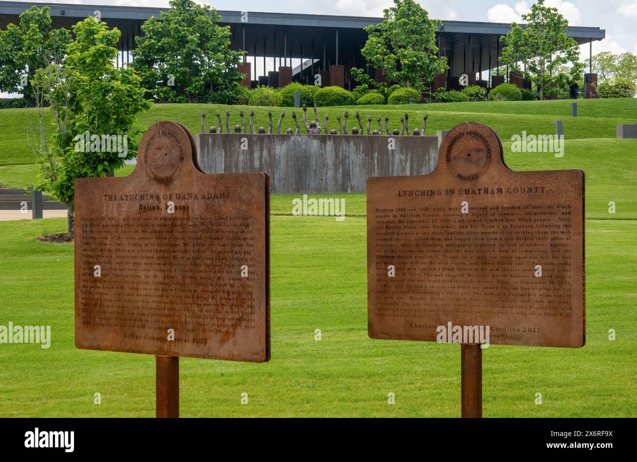 The National Memorial for Peace and Justice in Montgomery Alabama Stock ...