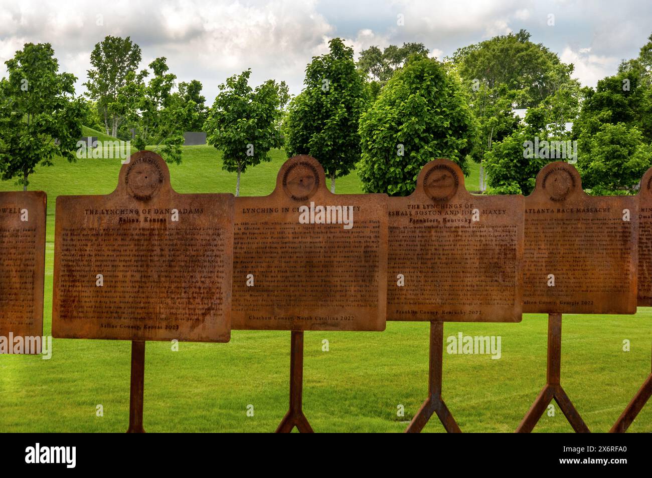 The National Memorial for Peace and Justice in Montgomery Alabama Stock ...