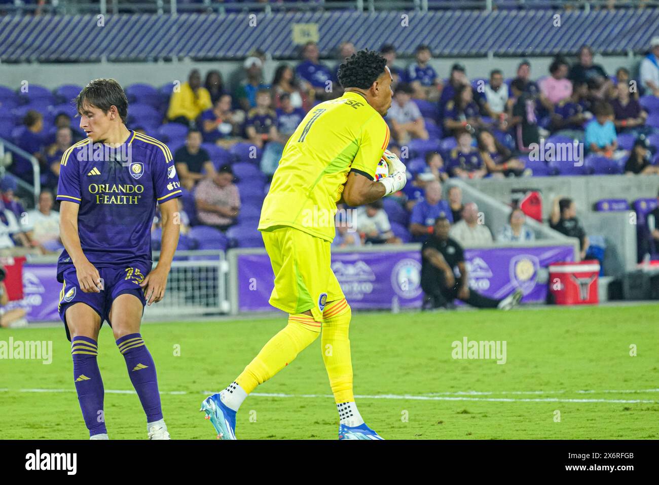 Orlando, Florida, USA, May 15, 2024, Orlando City SC goalkeeper Pedro ...
