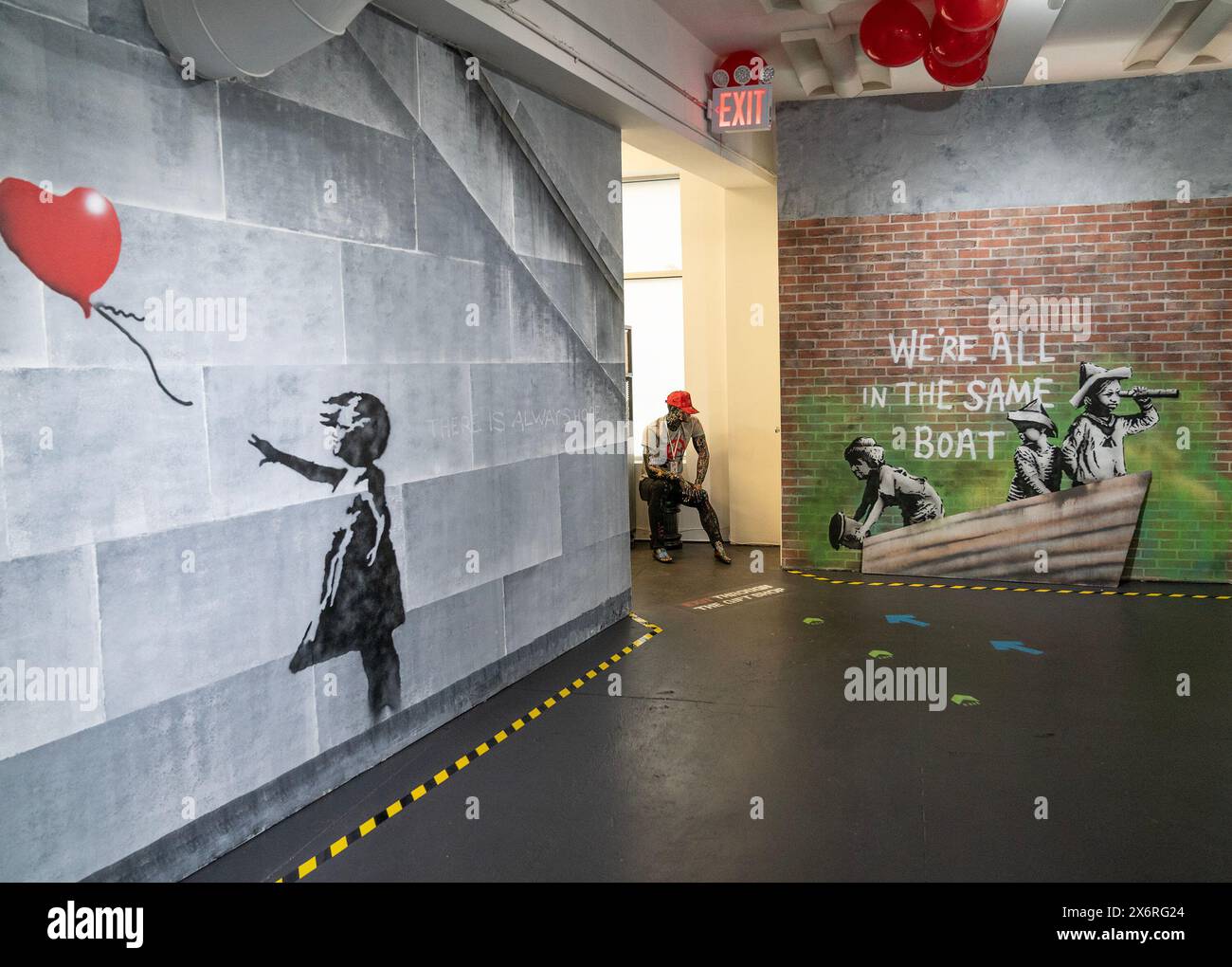 Famous banksy works hi-res stock photography and images - Alamy