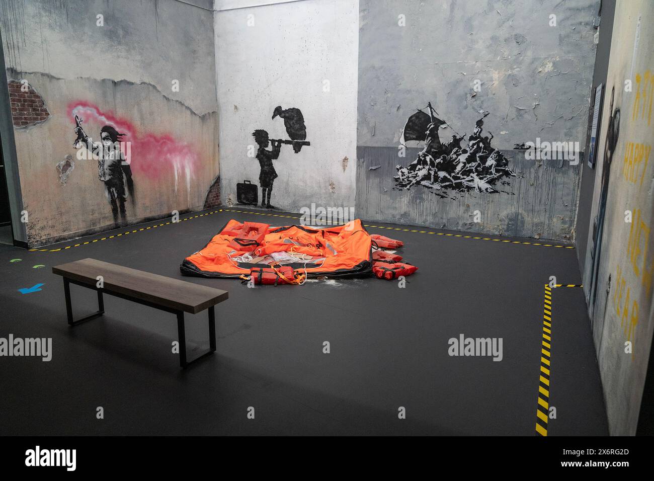 New York, United States. 15th May, 2024. Artwork by graffiti artist ...