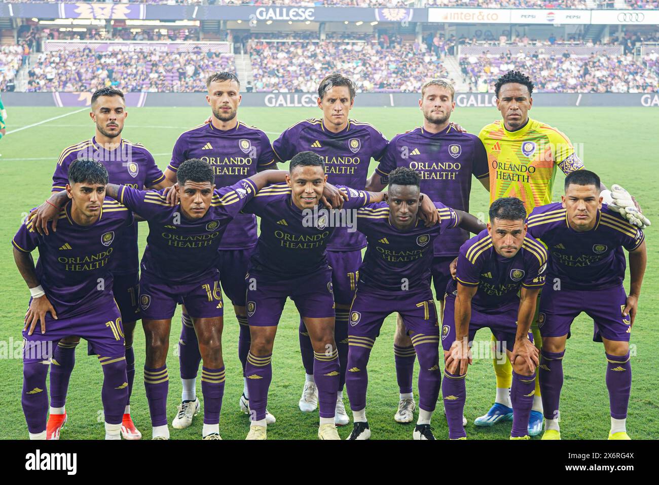 Orlando, Florida, USA, May 15, 2024, Orlando City SC starting line up ...