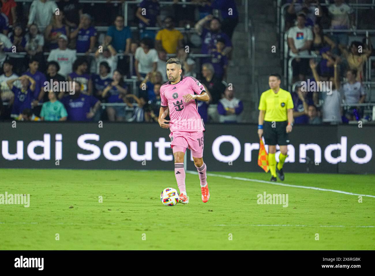 Orlando, Florida, USA, May 15, 2024, Inter Miami player Jordi Alba #18 ...