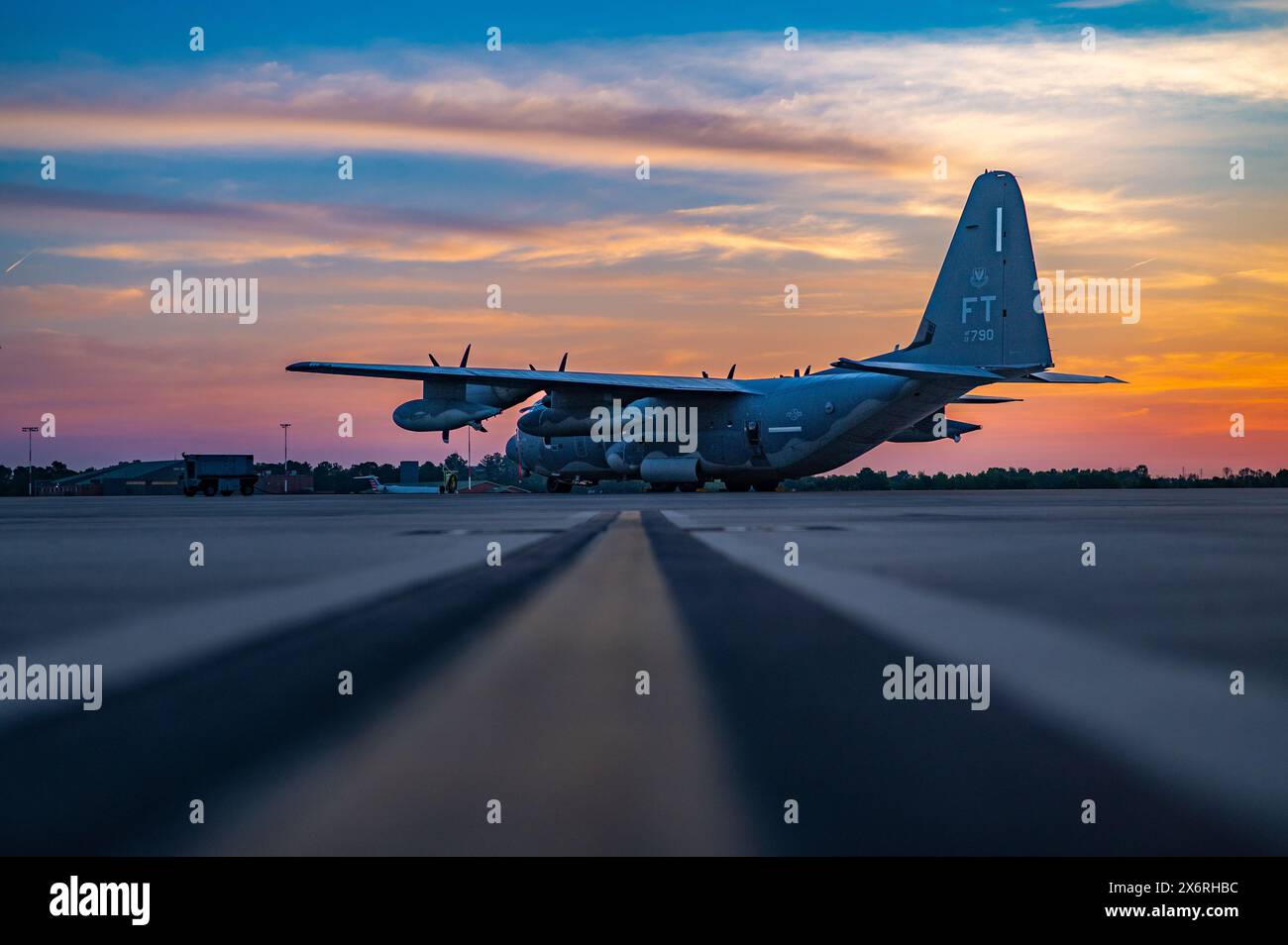 An HC-130J Combat King II assigned to the 71st Rescue Squadron sits on ...