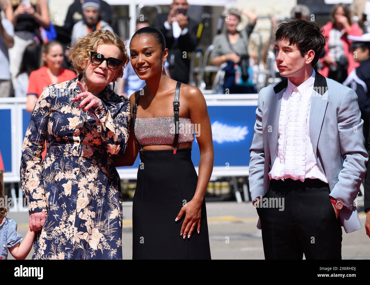 Cannes, France. May 16th, 2024. Andrea Arnold, Jasmine Jobson and Barry ...