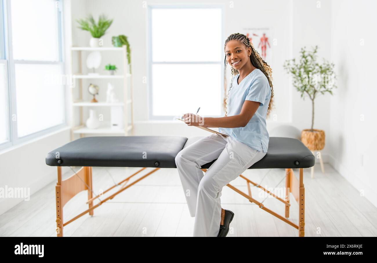 Portrait masseur standing in spa hi-res stock photography and images ...