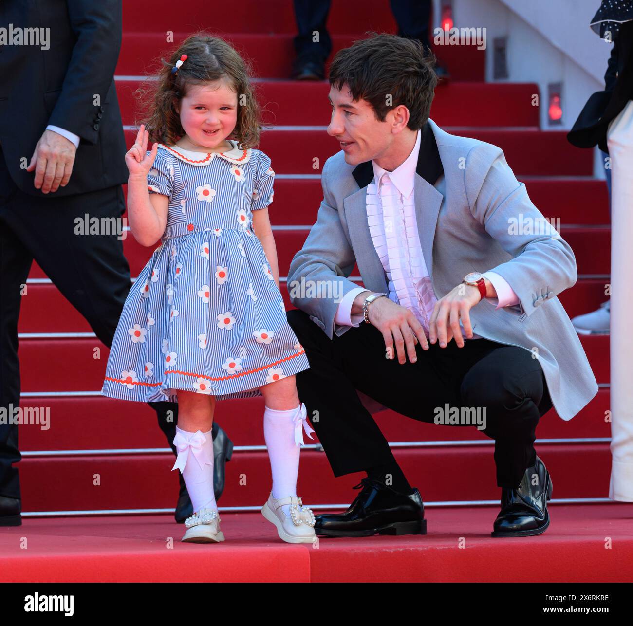 Cannes, France. May 16th, 2024. Nykiya Adams and Barry Keoghan arriving ...