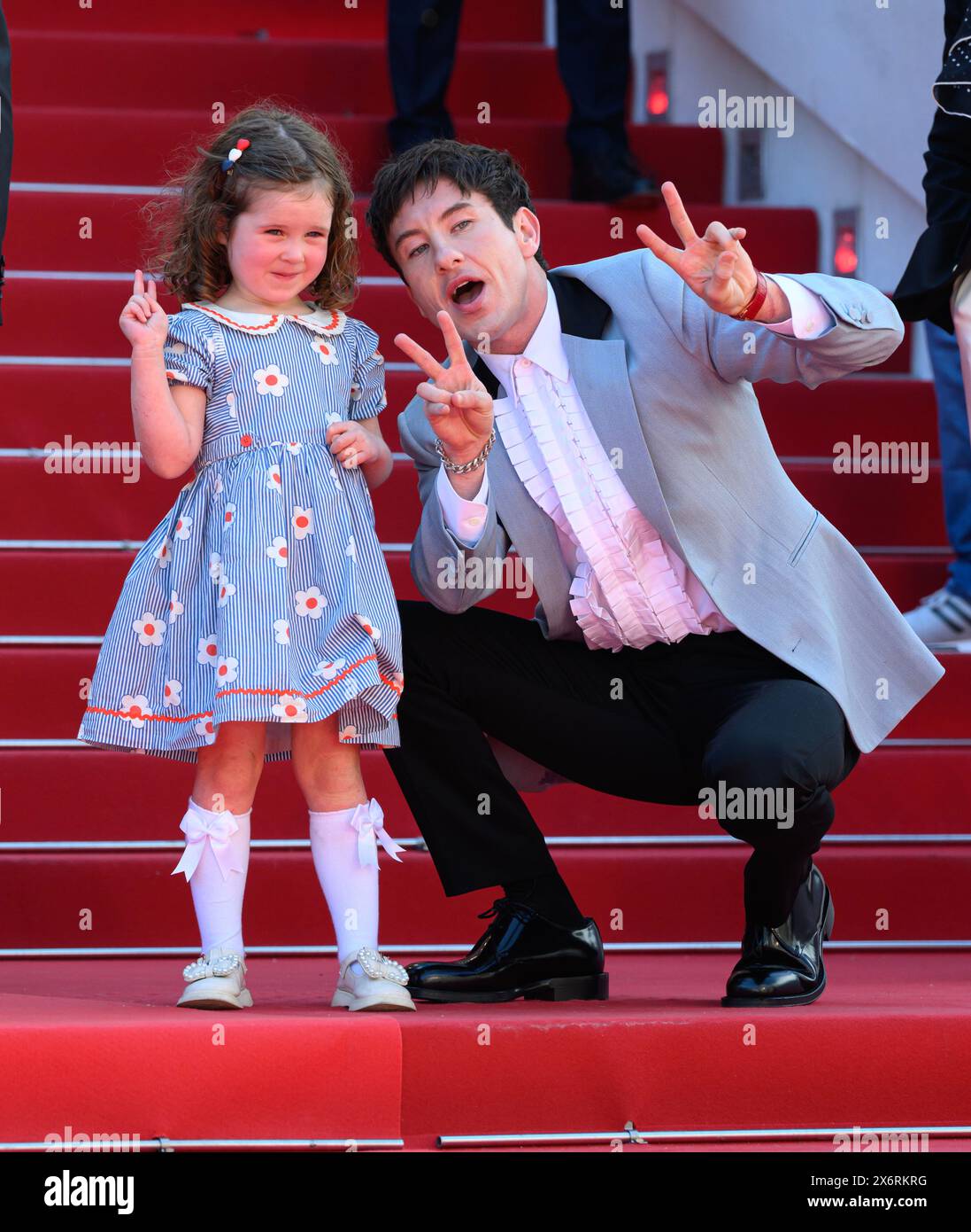 Cannes, France. May 16th, 2024. Nykiya Adams and Barry Keoghan arriving ...