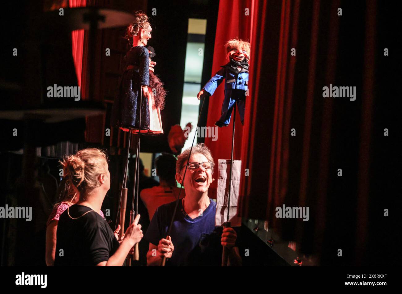 Cologne, Germany. 16th May, 2024. Puppeteers perform a play at the ...
