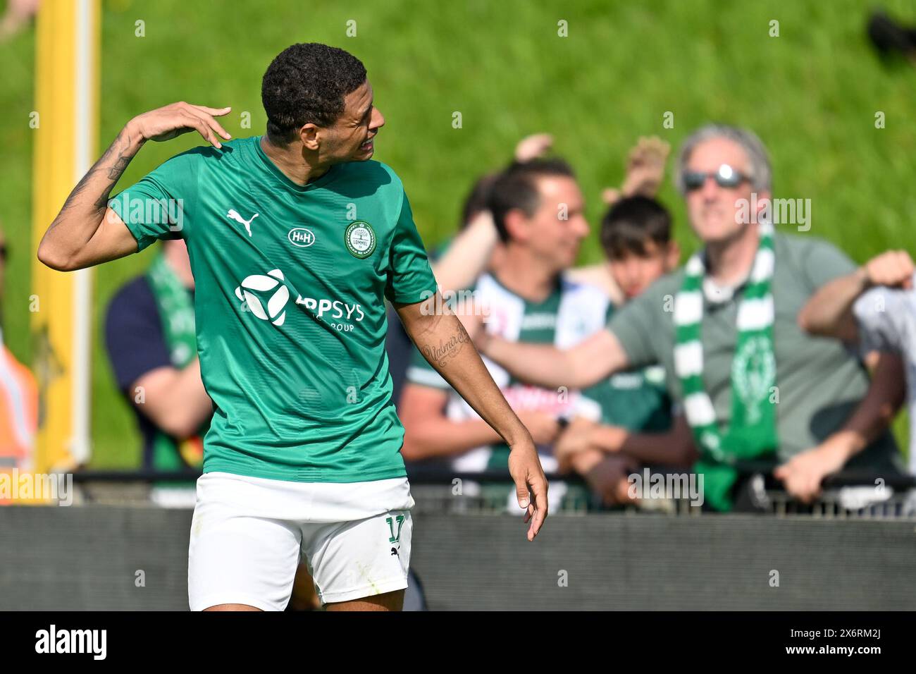 Silva Rosa Diego Gabriel (17) of Lommel celebrates after scoring the 1 ...