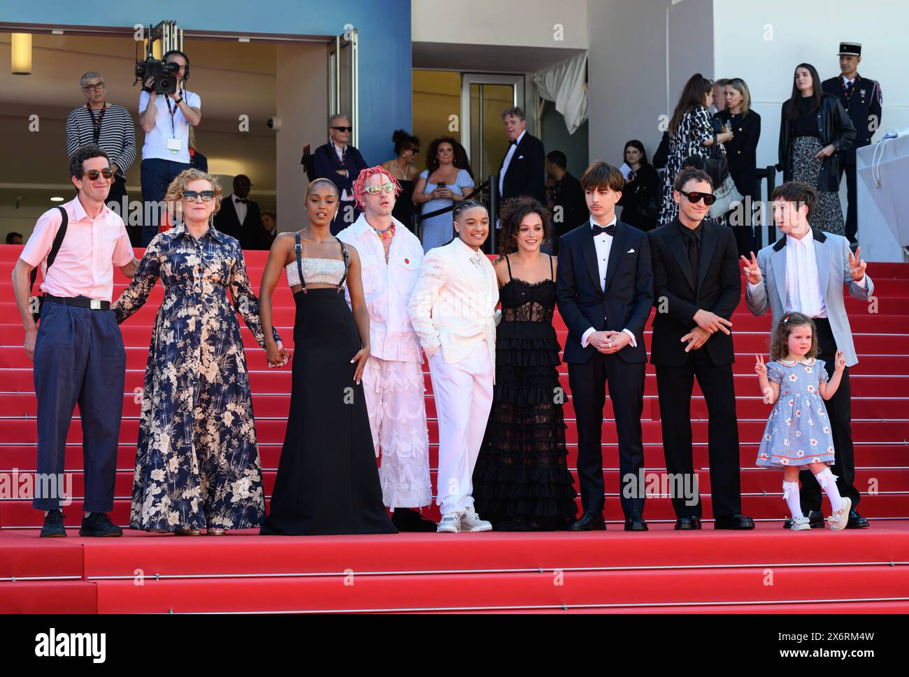 Cannes, France. May 16th, 2024. Andrea Arnold, Jasmine Jobson, Carlos O ...