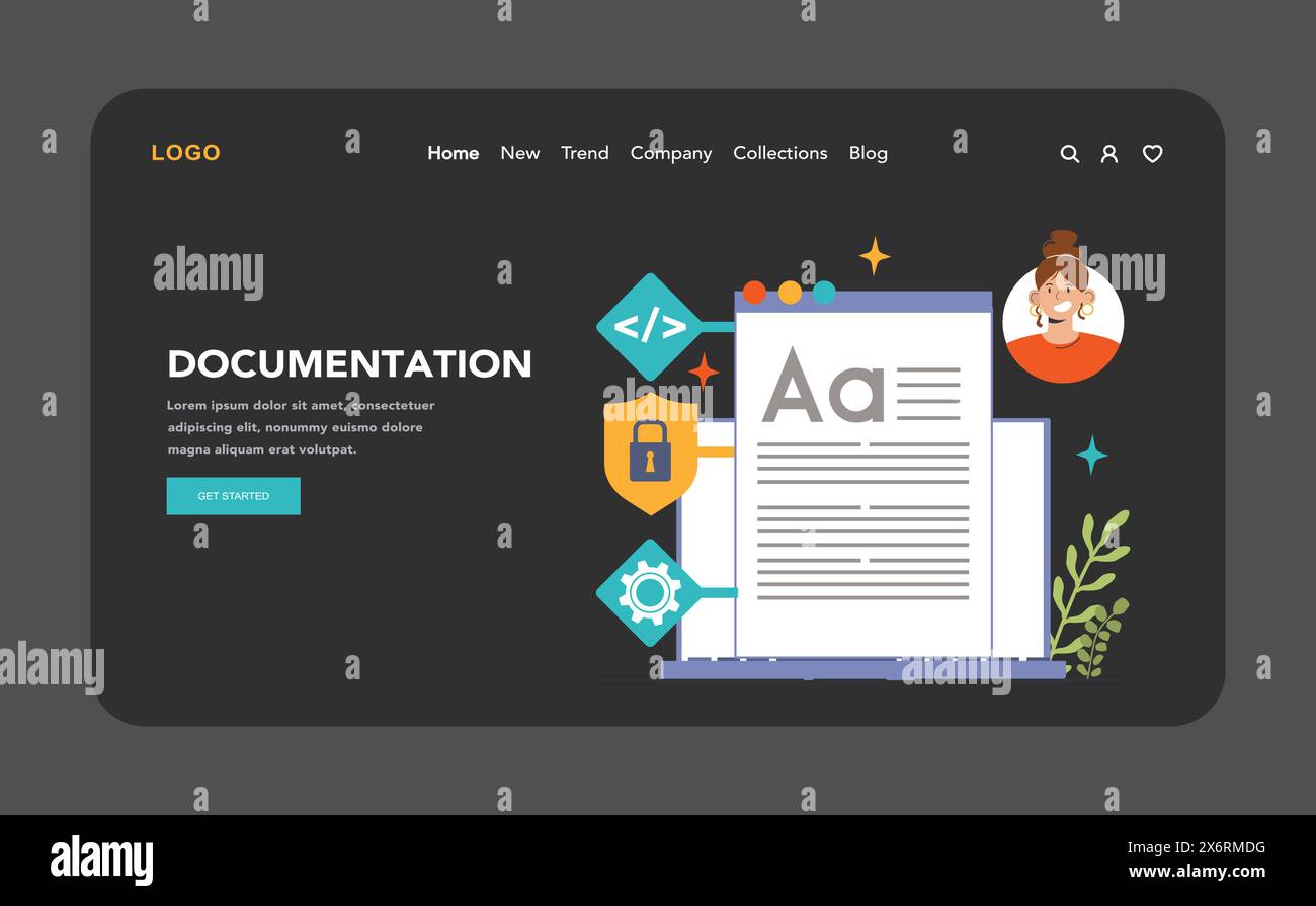 Open Source Web Banner Or Landing Page Dark Or Night Mode Software