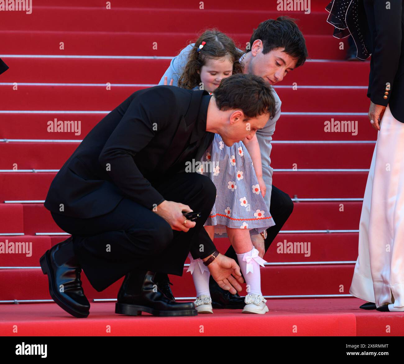 Cannes, France. May 16th, 2024. Nykiya Adams and Barry Keoghan arriving ...