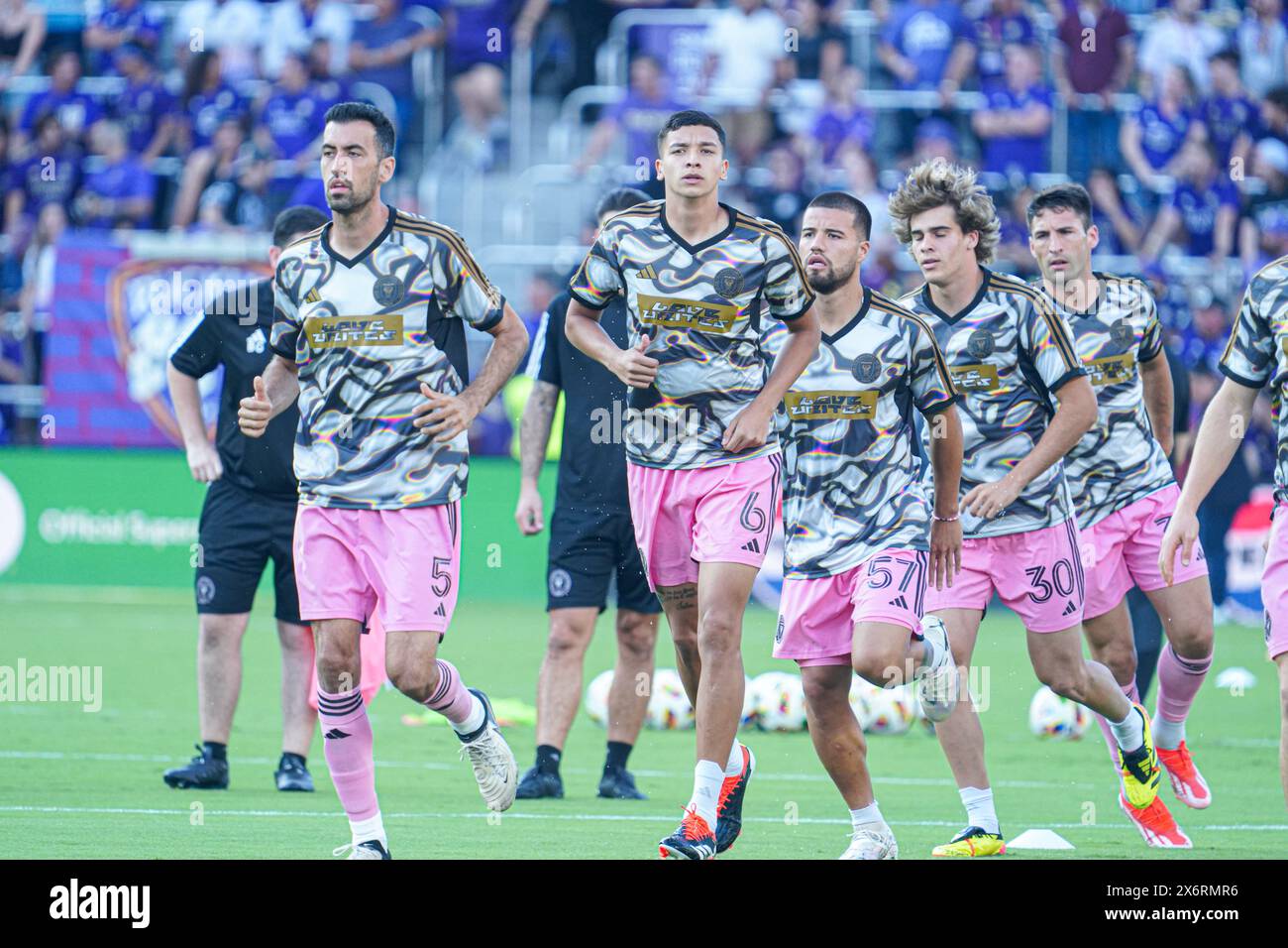Orlando, Florida, USA, May 15, 2024, Inter Miami players Sergio ...