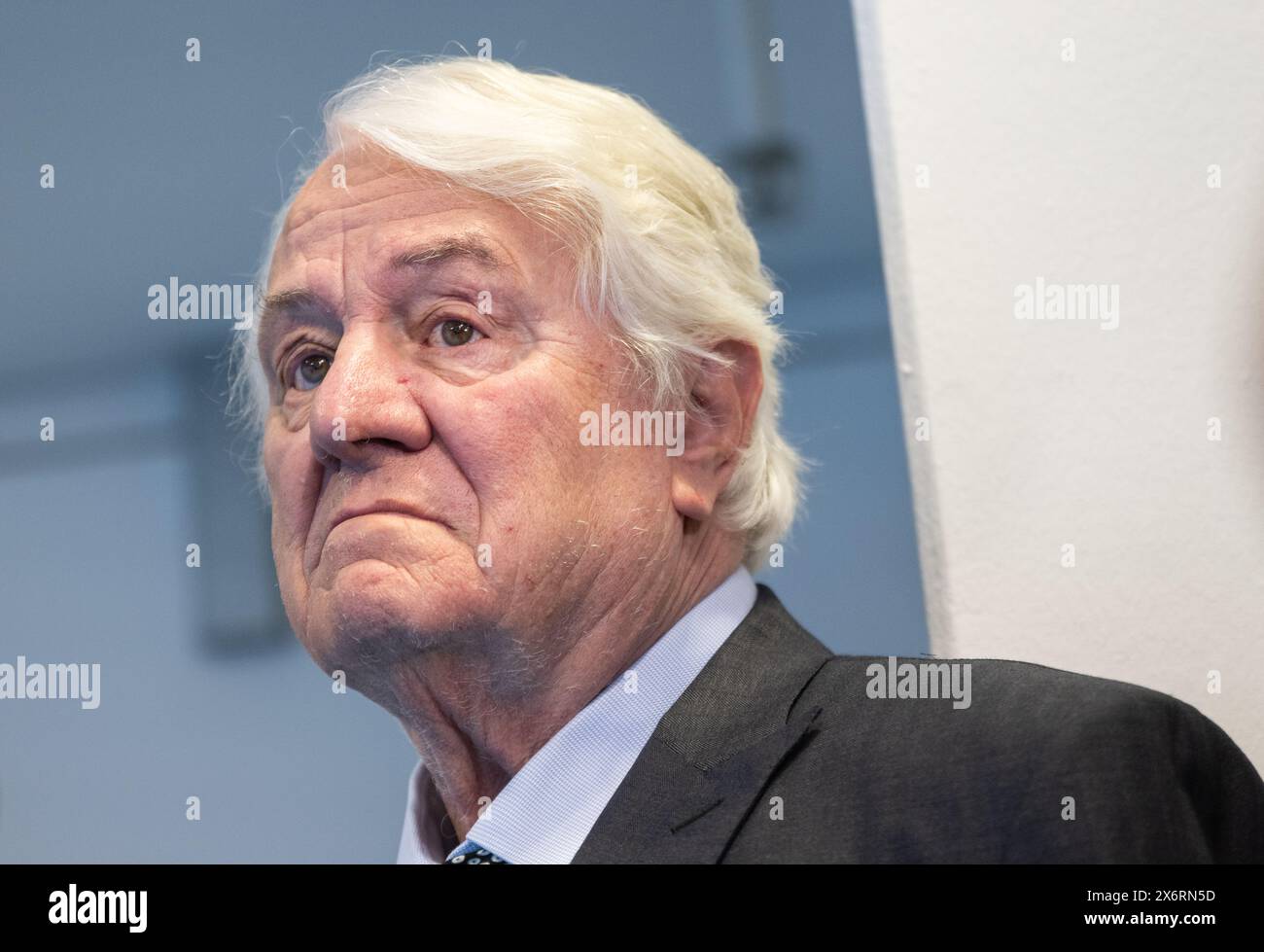 Mannheim, Germany. 16th May, 2024. Hasso Plattner (r), co-founder of ...