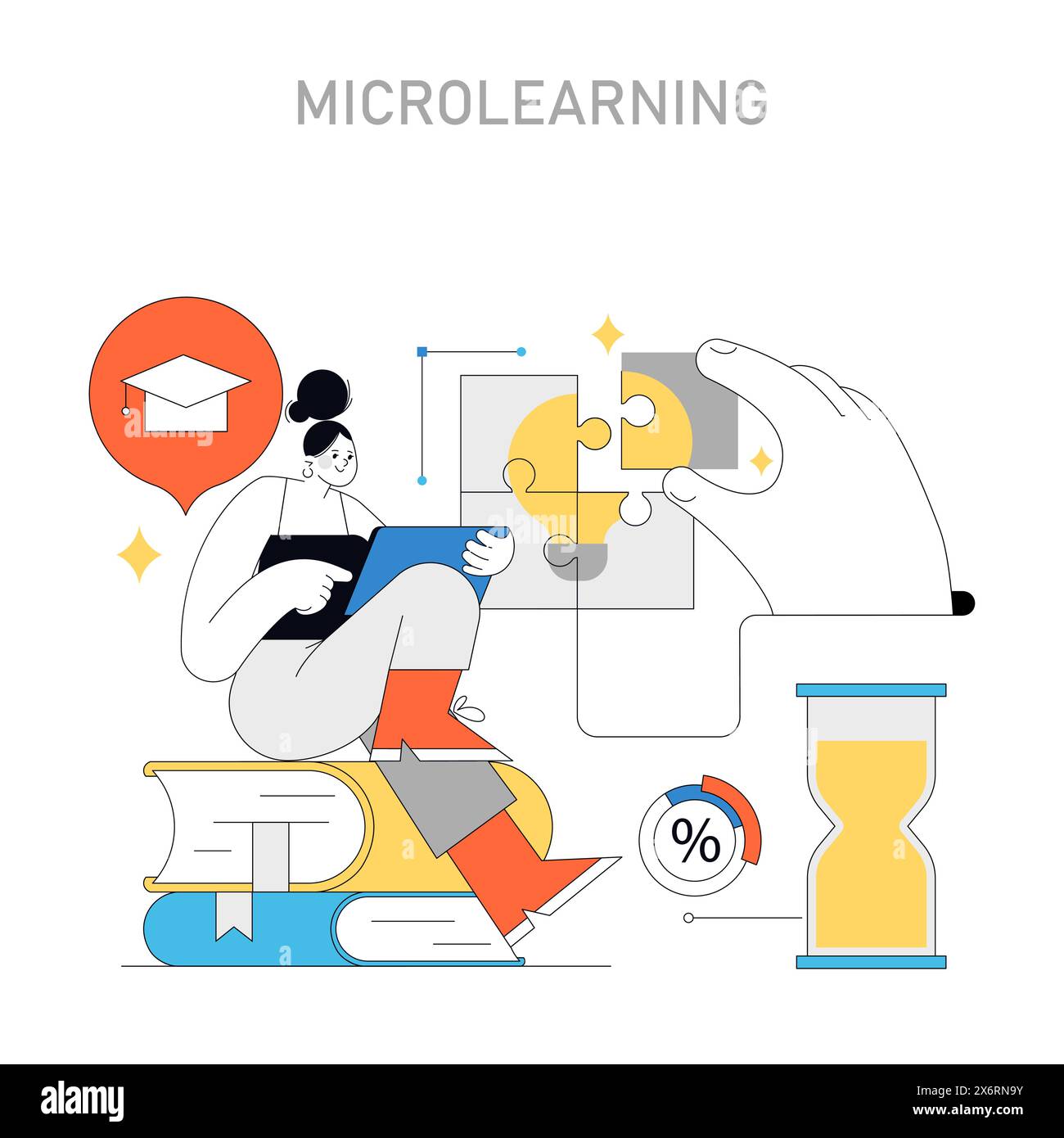 Microlearning concept. Bite-sized education modules for efficient skill ... Microlearning concept. Bite-sized education modules for efficient skill ...