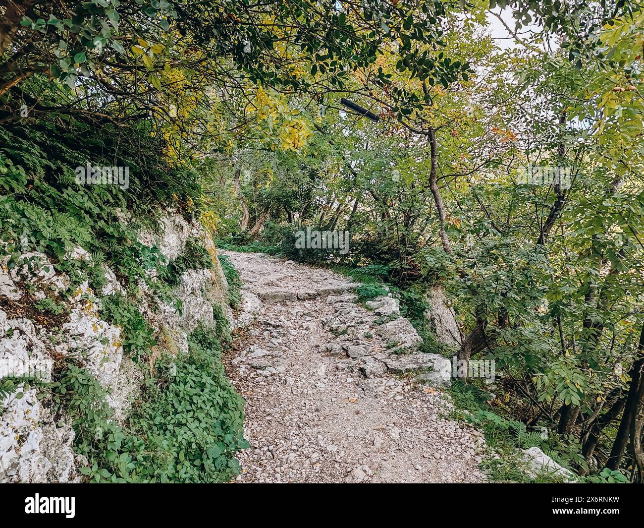 The scenic Nietzsche Trail in Eze sur Mer on the French Riviera Stock ...