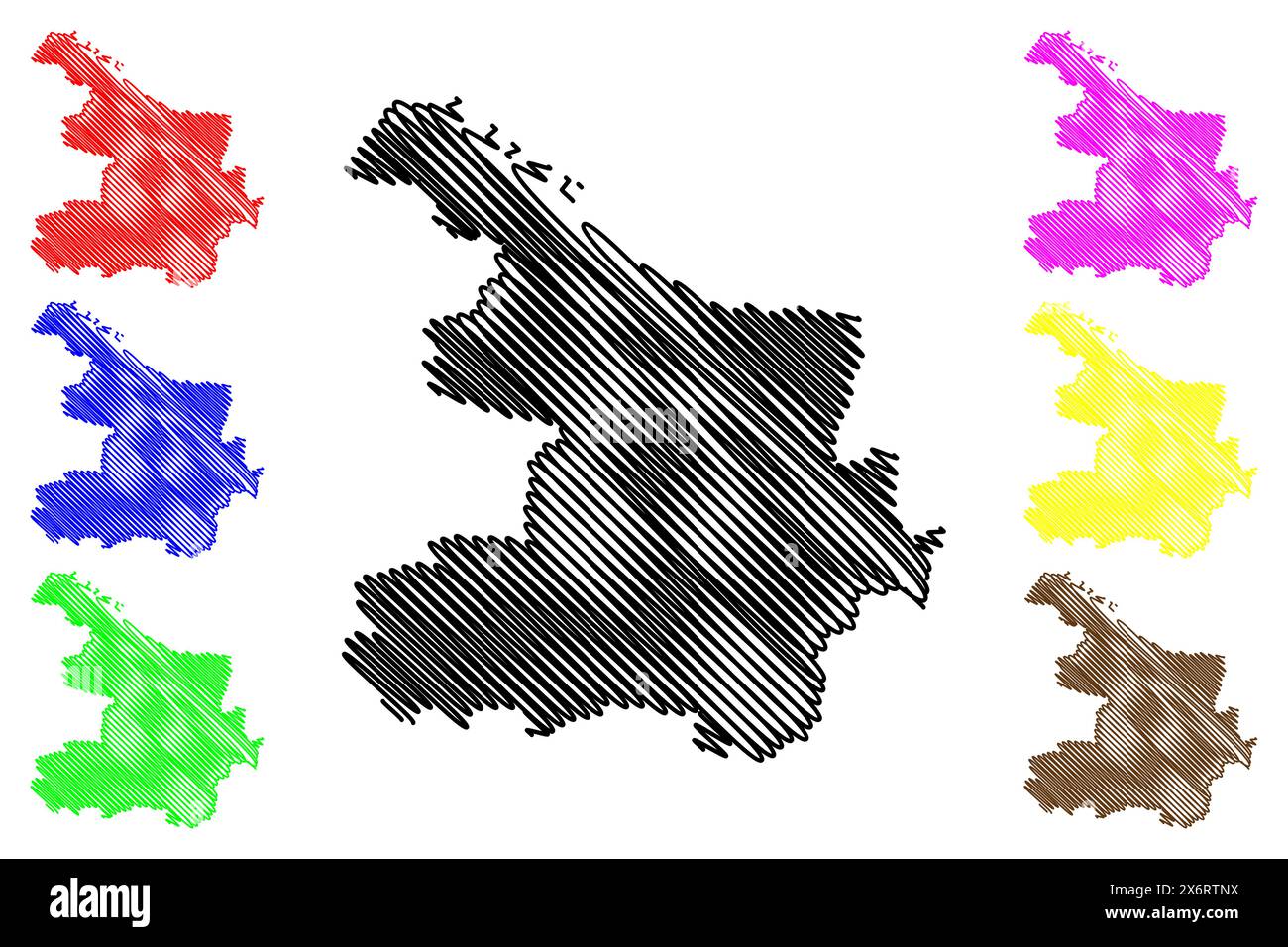 Hollabrunn silhouette map hi-res stock photography and images - Alamy