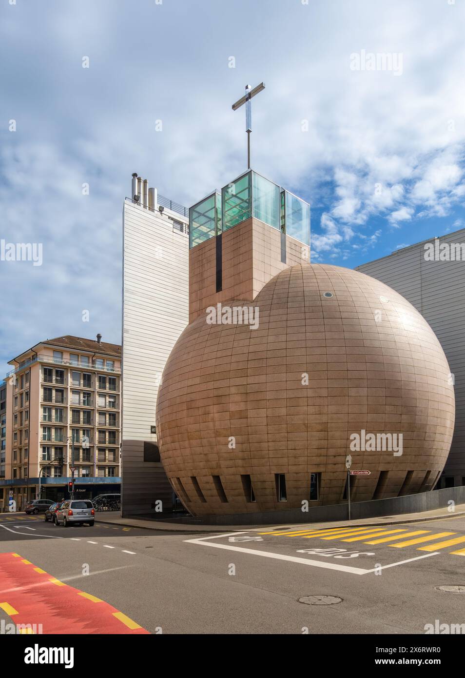Geneva, Switzerland - April 5, 2024: Modern architecture of the Holy ...