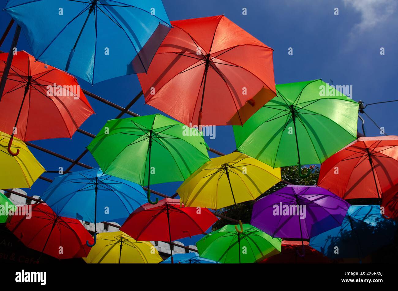Canopy of umbrellas hi-res stock photography and images - Alamy