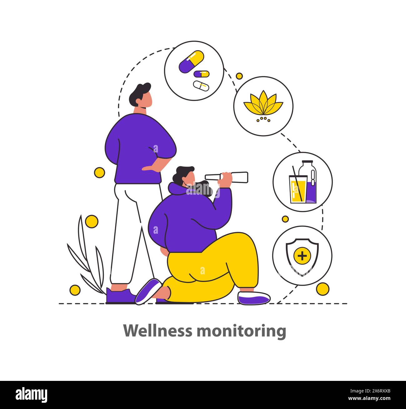 Wellness Monitoring concept Showcases proactive health engagement with ...