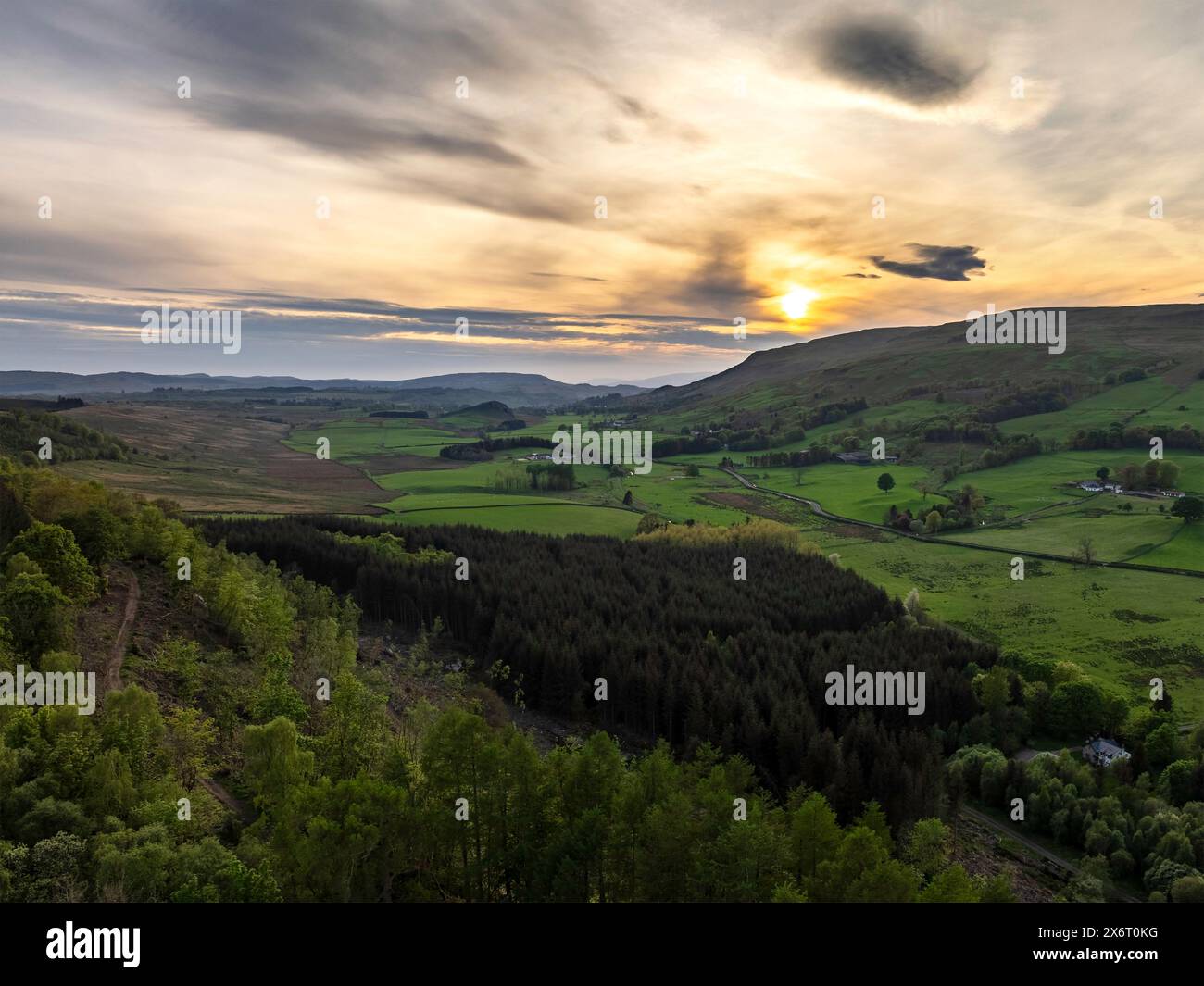 Strathblane viewed from Lennoxtown, Scotland, UK Stock Photo - Alamy