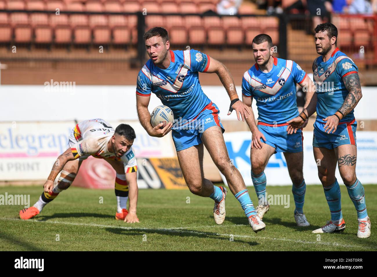 Bradford, England - 12th May 2024 - Wakefield Trinity's Ian Thornley ...