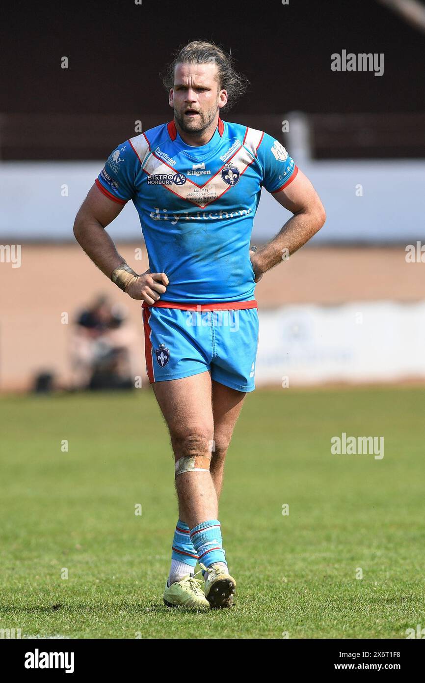 Bradford, England - 12th May 2024 - Wakefield Trinity's Liam Kay. Rugby ...