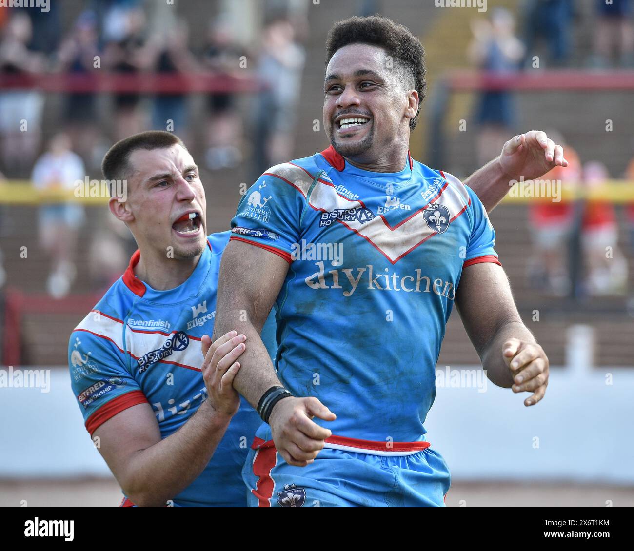 Bradford, England - 12th May 2024 - Wakefield Trinity's Derrell ...