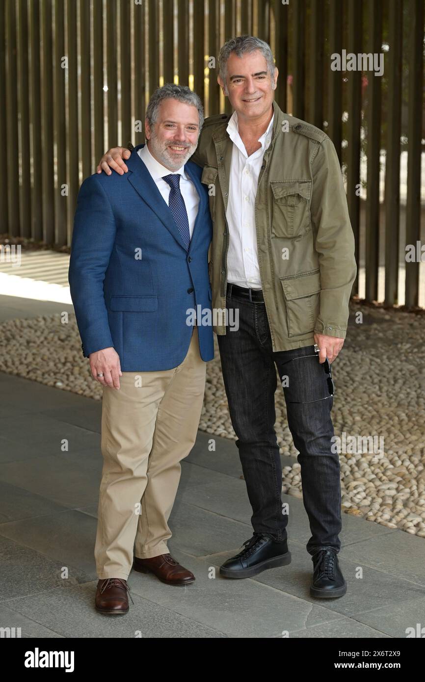 Rome, Italy. 16th May, 2024. Enzo Paci (L) and Luca Manfredi (R) attend ...