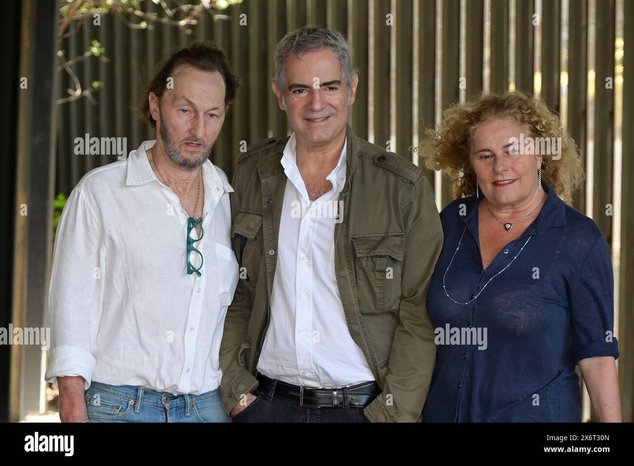 Rome, Italy. 16th May, 2024. Piero Villaggio (L), Luca Manfredi (C) and ...