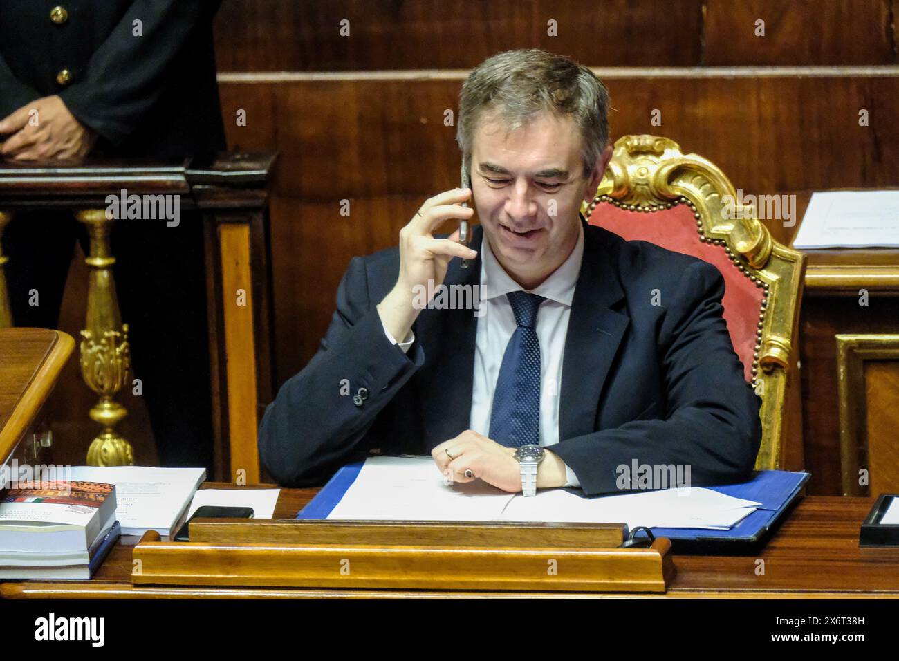 Roma, Italia. 16th May, 2024. Federico Toniato durante il question time ...