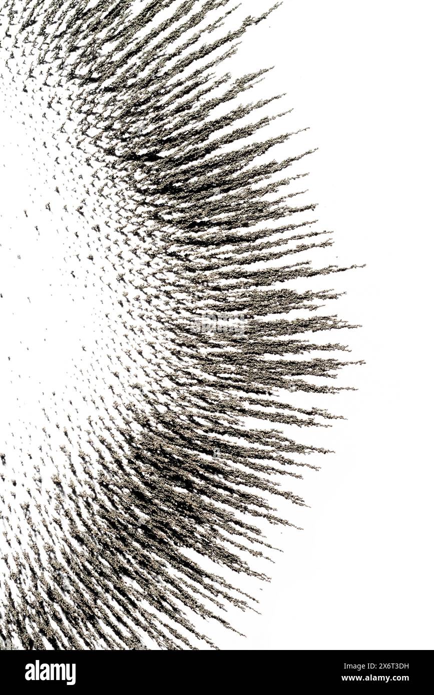 Magnetic fields around a loudspeaker used with electricity to generate ...