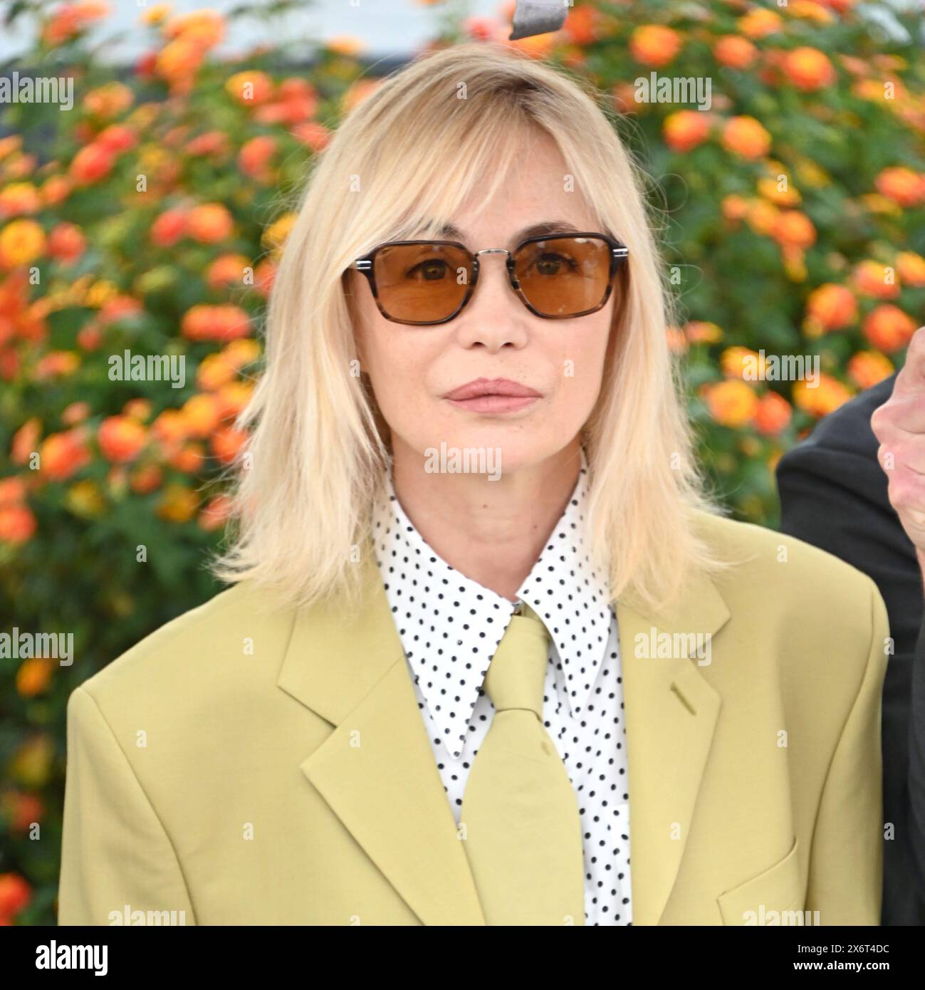 Emmanuelle Béart (in Paul Smith) Photocall of the Caméra d'or jury 77th ...