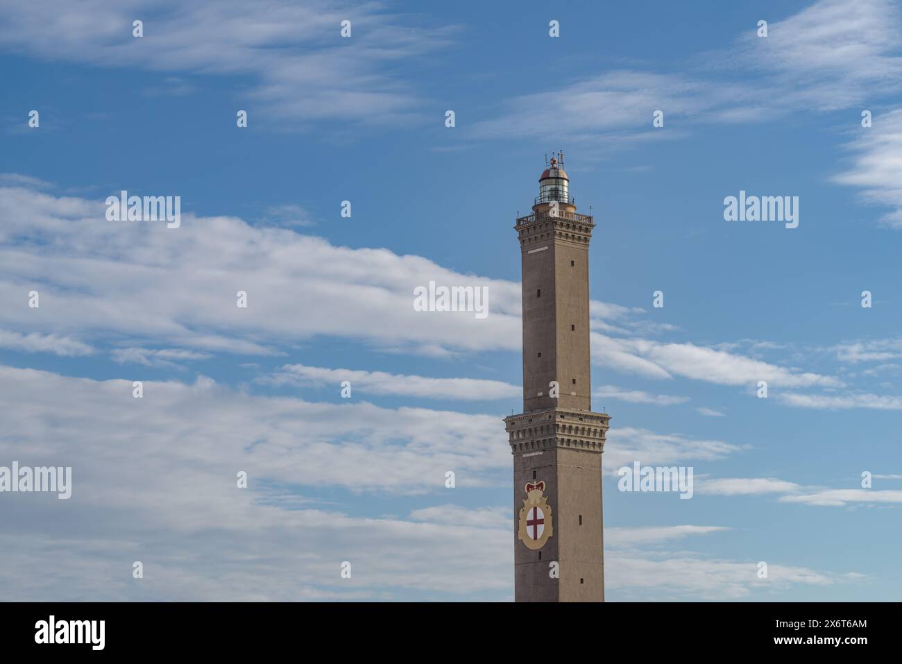 The old Lighthouse of Genoa, 16th century, simply called Lanterna ...