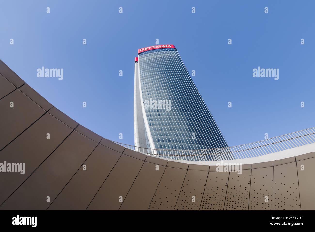 Skyscraper Generali Tower (Lo Storto/The Twisted One) headquarters of ...
