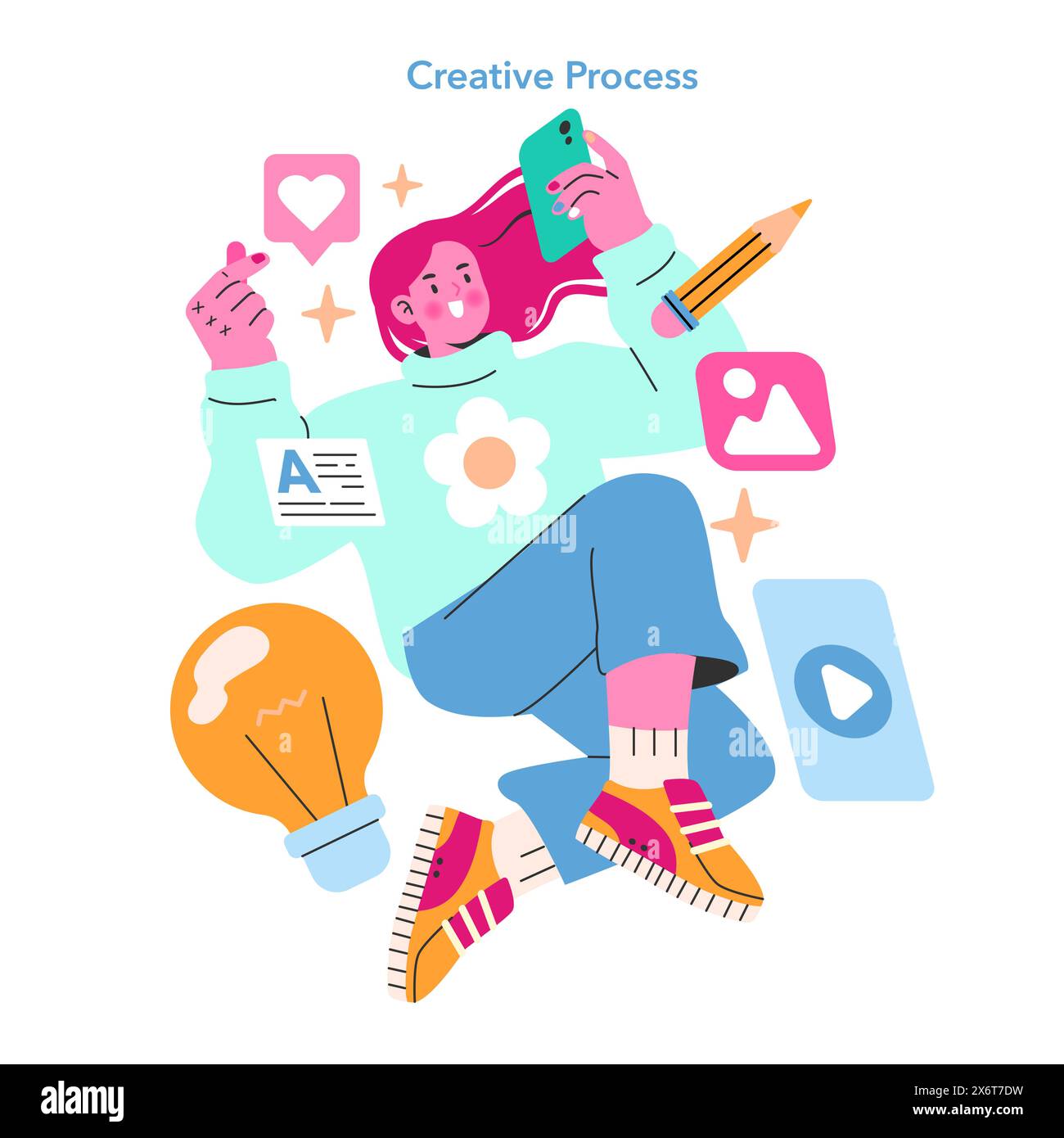 Content creation symbols hi-res stock photography and images - Alamy