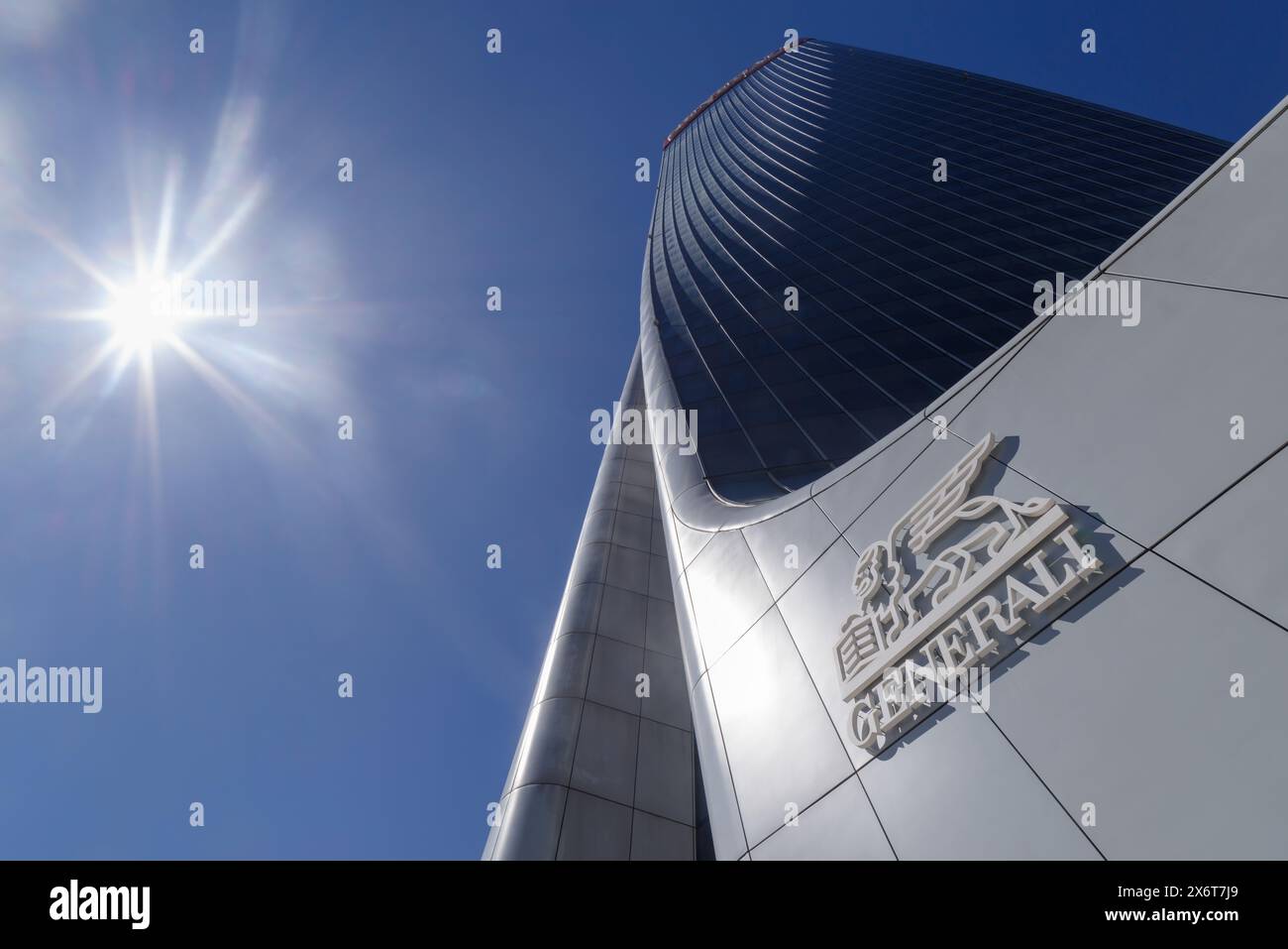 Skyscraper Generali Tower headquarters of the Generali Group's offices ...
