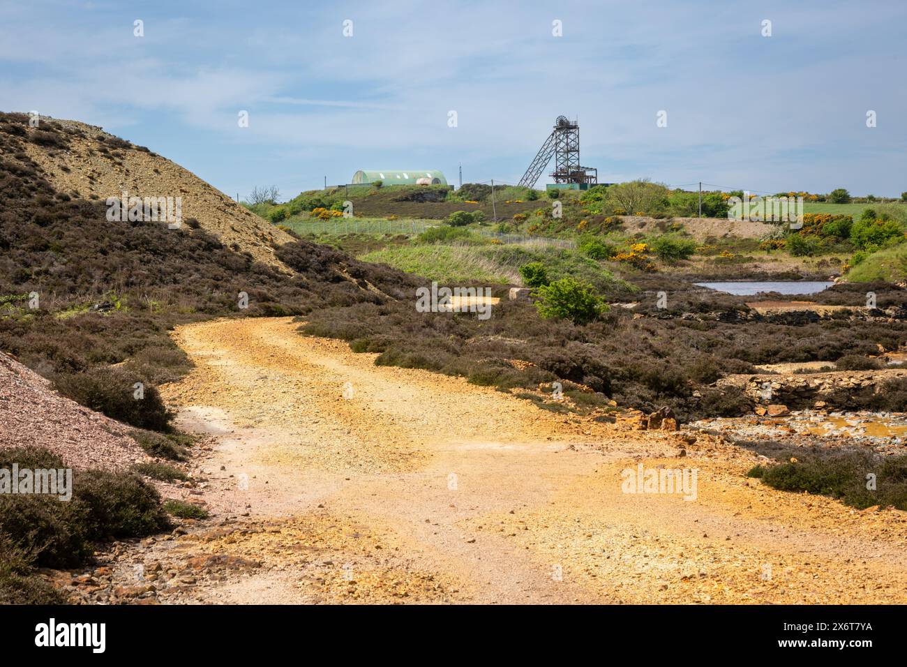 Parys Mountain disused copper mine, Anglesey, Wales, UK 2024 Stock ...