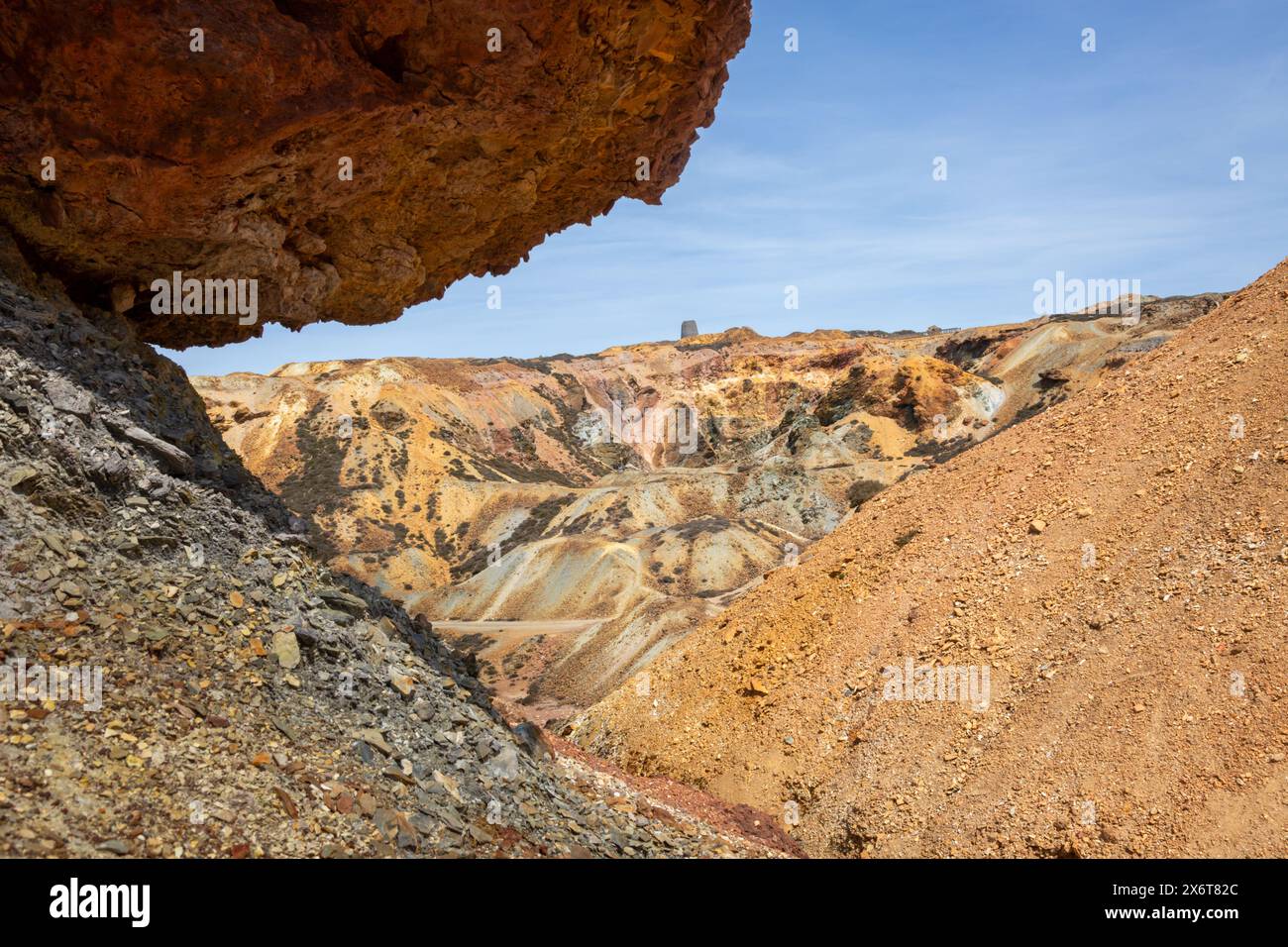 Parys Mountain disused copper mine, Anglesey, Wales, UK 2024 Stock ...