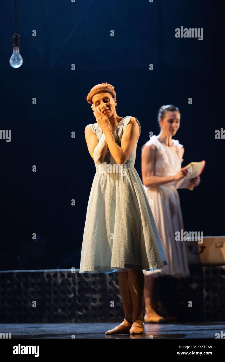 London, UK. May16, 2024. Blanche played by Marge Hendrick (right) and ...