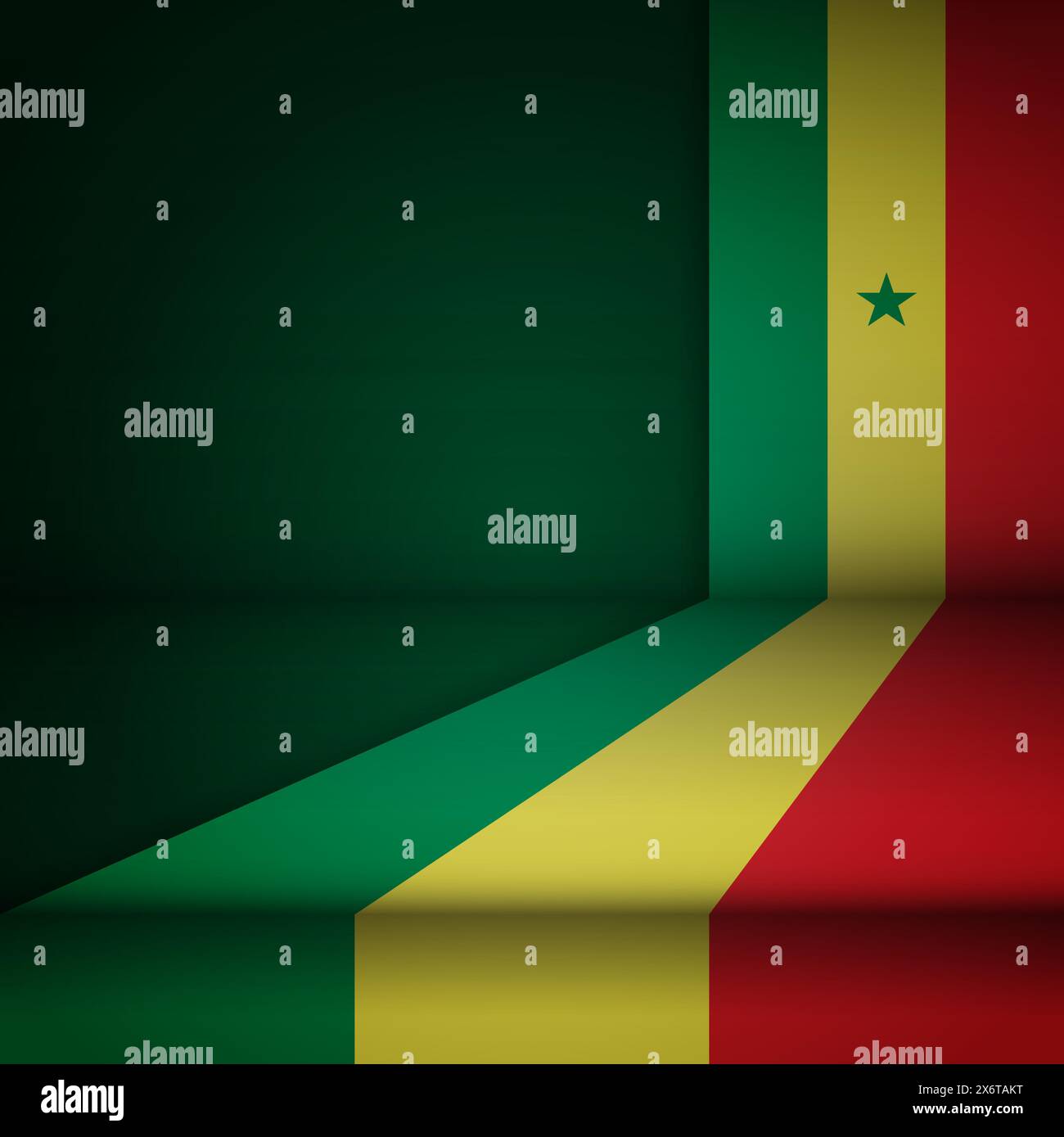 Edge background Senegal graphic and label. Element of impact for the ...