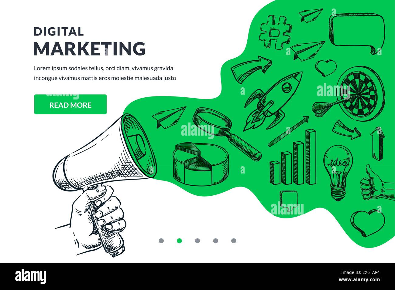 Marketing concept strategy on Stock Vector Images - Alamy