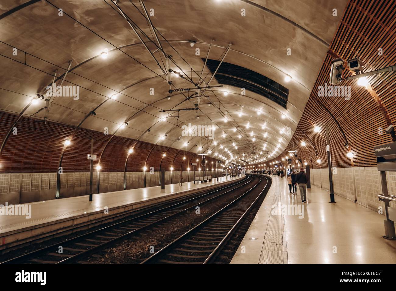 Monaco, Monaco - 18 November 2023 : Train station Monaco - Monte Carlo ...